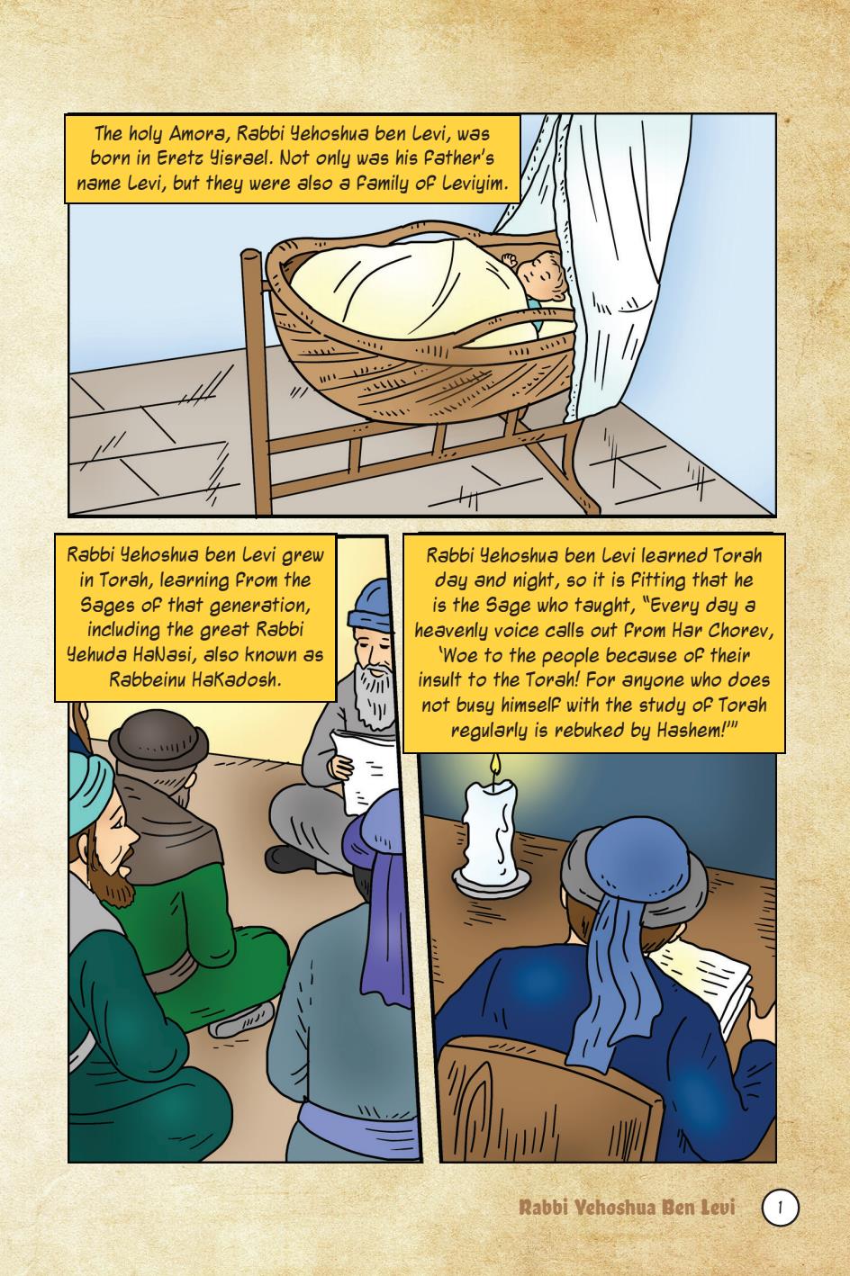 The Amoraim Series: Rabbi Yehoshua Ben Levi - Comics – Judaica Plaza