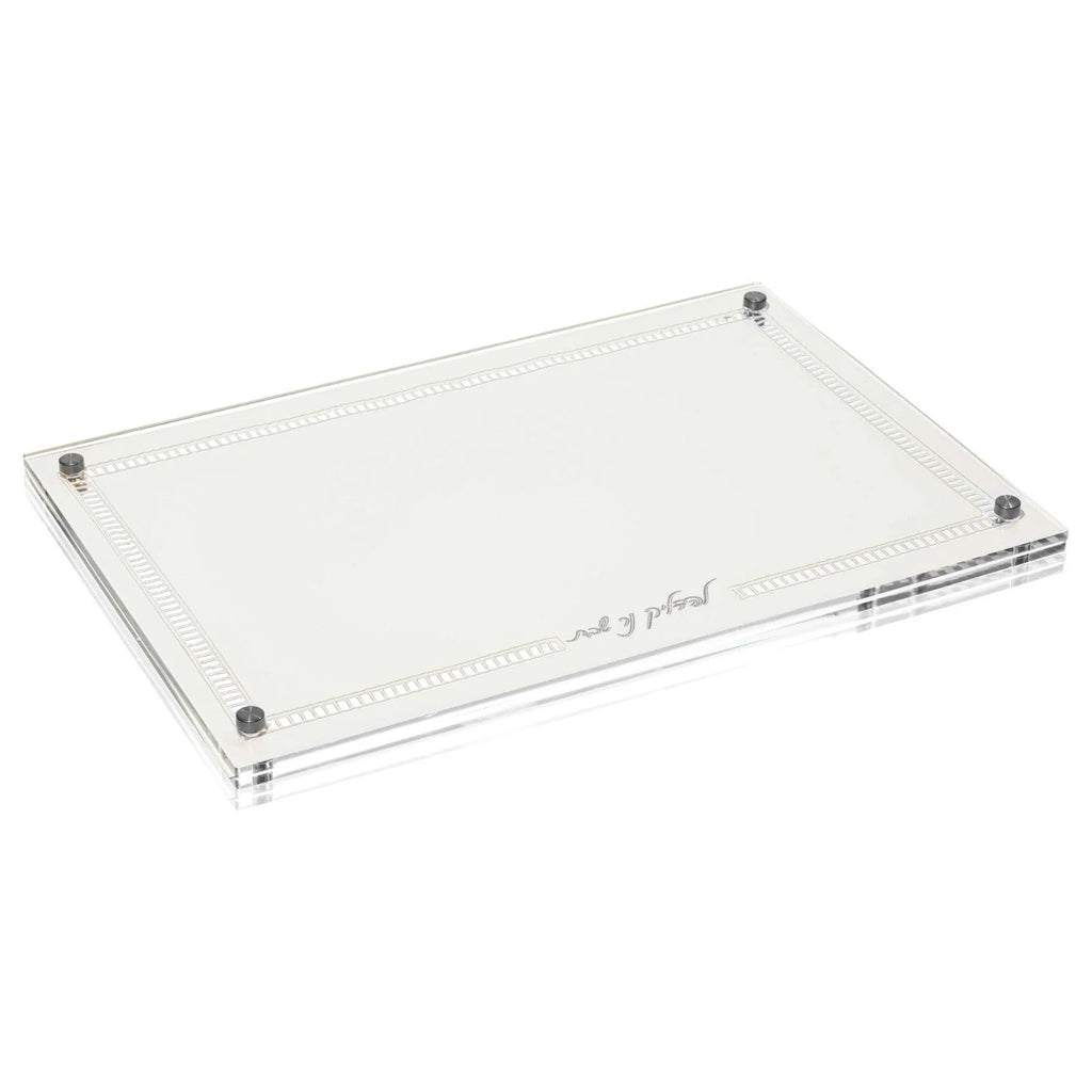 Waterdale Collection: Lucite Hadlakas Neiros Tray - Hemstitch – Judaica ...