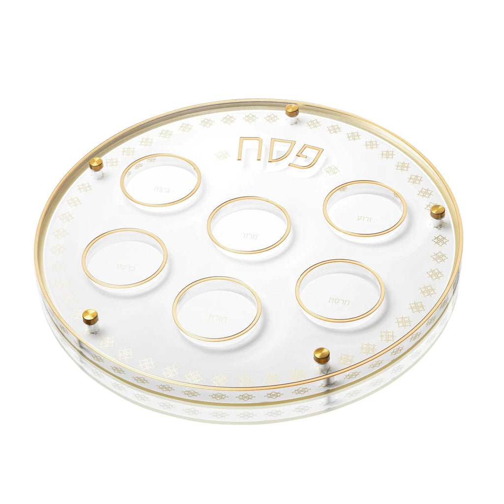Waterdale Collection: Lucite Seder Plate - Cartier – Judaica Plaza