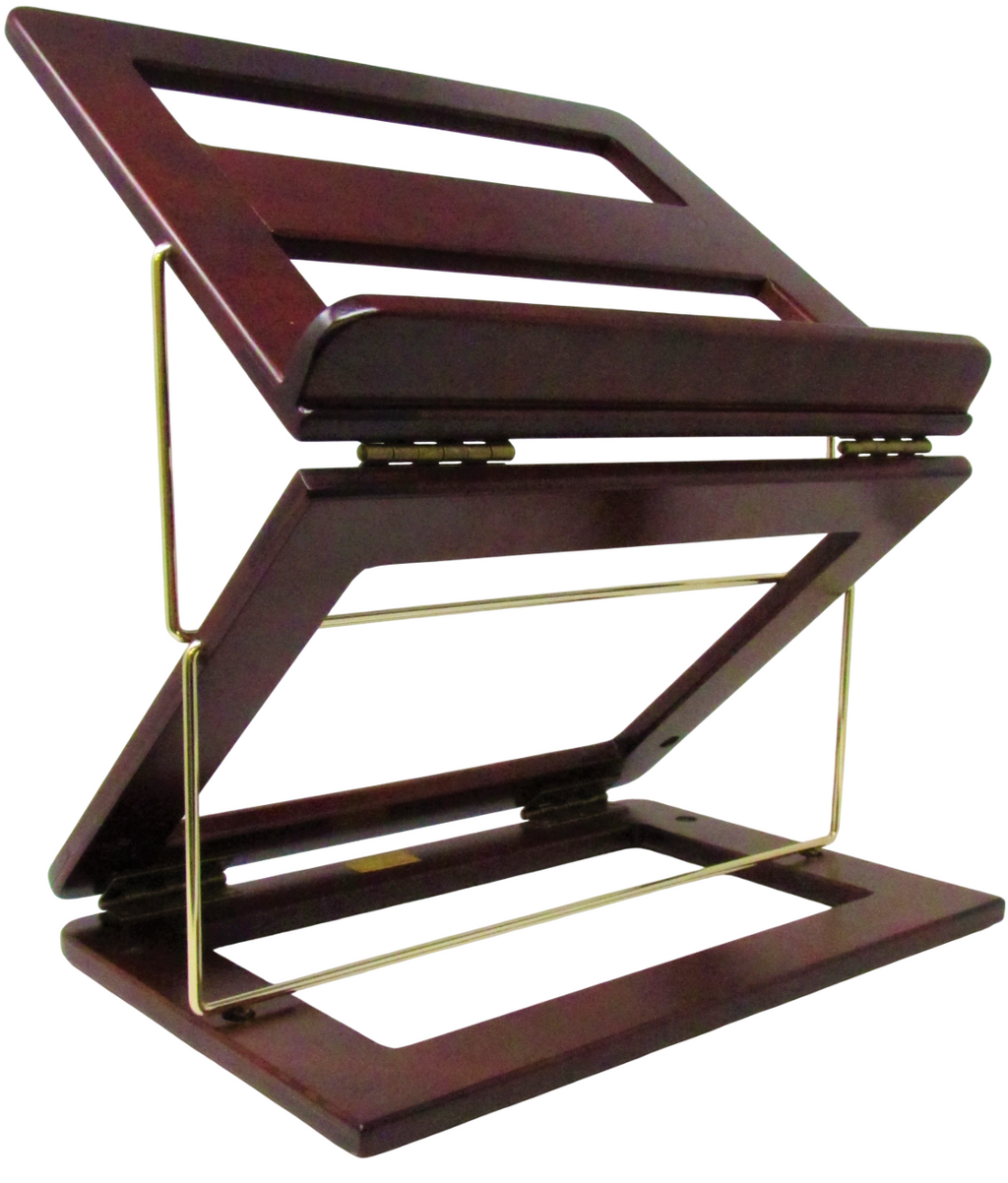 Sit & Stand Shtender - Mahogany – Judaica Plaza
