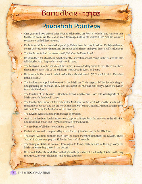 The Weekly Parashah Series: Sefer Bamidbar - The Jaffa Family Edition ...