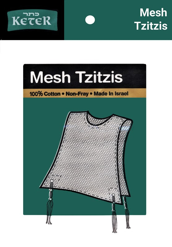 Mesh Cotton Tzitzis - Adult Size – Judaica Plaza