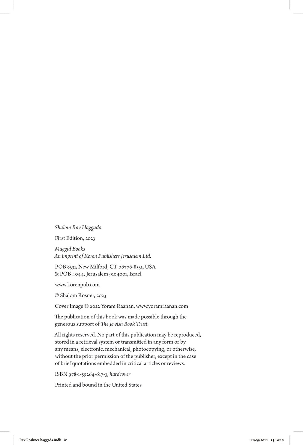 Shalom Rav Haggada – Judaica Plaza