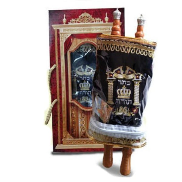 Sefer Torah For Kids - Alef Bais Inside - Medium - 13" – Judaica Plaza