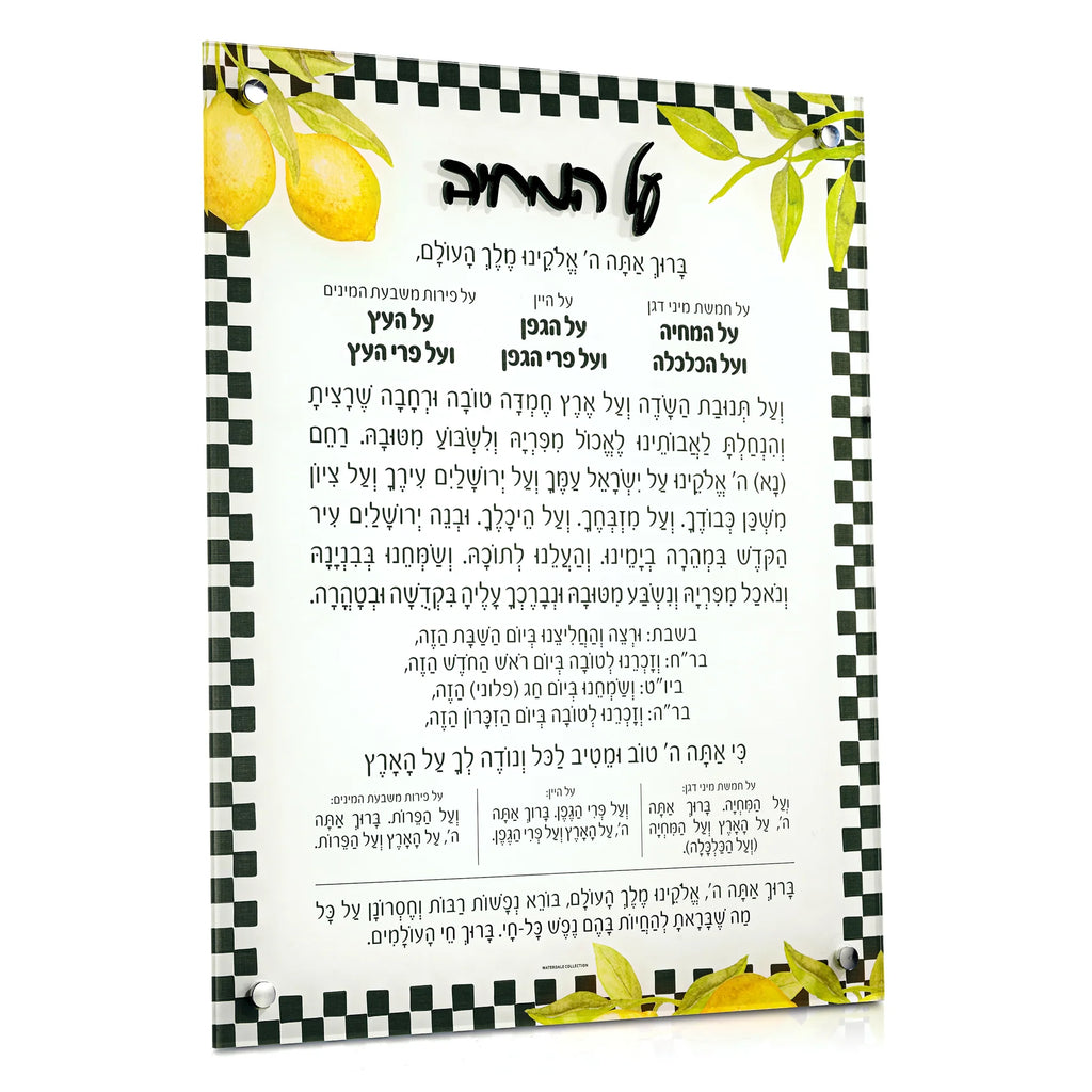 Waterdale Collection: Lucite Al Hamichya - Lemon & Onyx – Judaica Plaza